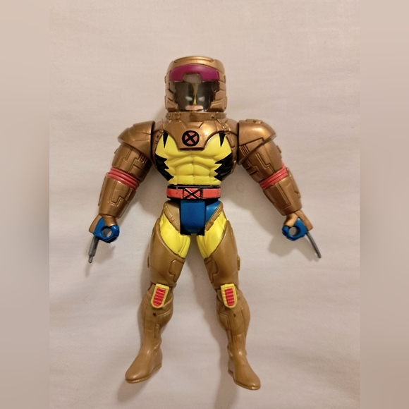 Marvel | Toys | Space Wolverine Gold Suit Vtg 995 Marvel Toy Biz Action ...